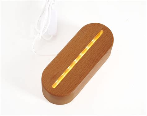 Custom Led Qr Code Menu Sign Led Decor With Natural Wood Etsy