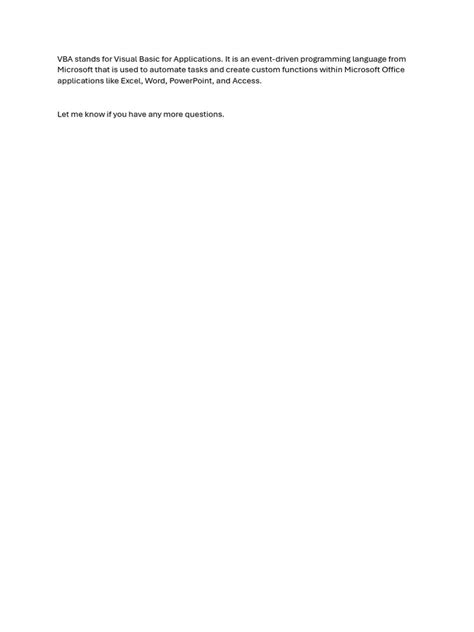 what is vba pdf