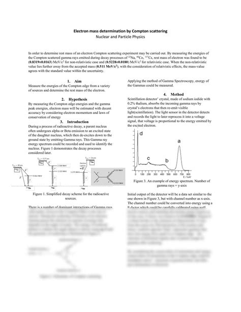 Attenuation Coefficients Lab Phys3007 Nuclear And Particle Physics
