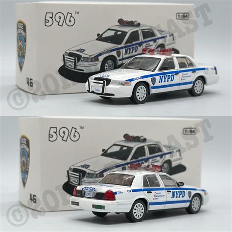 596 Model 1 64 Ford Crown Victoria New York City Police Department N 20km Diecast