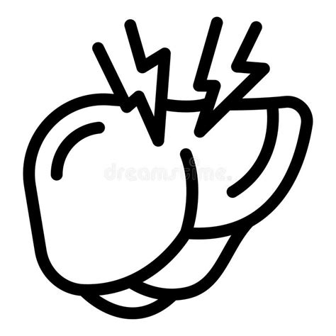 Liver Detox Icon Outline Vector Healthy Body Shape Stock Vector Illustration Of Liver Icon