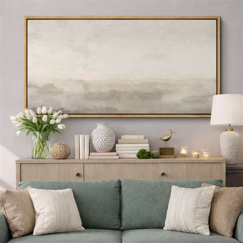 Idea4wall Minimal Landscape Muted Abstract Calm And Serene Artwork