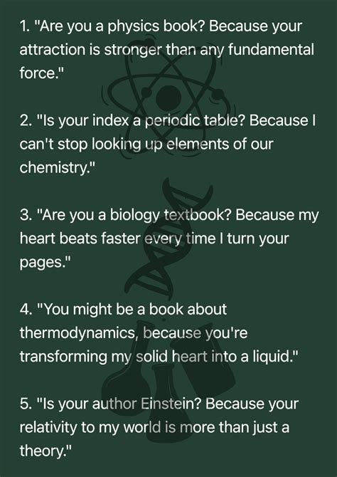 Physics Pick Up Lines