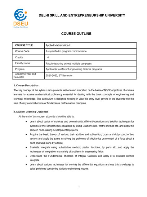 Vf Applied Mathematics Ii Pdf Euclidean Vector Matrix Mathematics