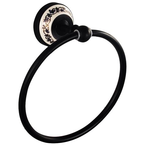 Bronze Towel Rings Solid Brass Circular Base Bathr Grandado