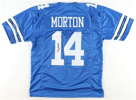 Craig Morton Signed Jersey Jsa Pristine Auction