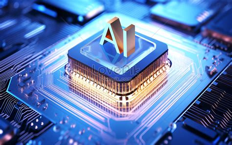 기술 Ai 칩 회로 배경 사진 및 창의적인 일러스트 무료 다운로드 Lovepik