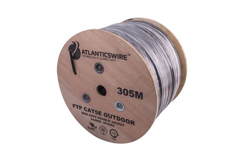 Atlanticswire Cable Ftp Cat5e 305mts 24awg Cca Pvc Negro Procables