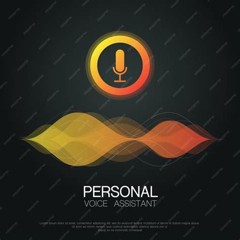 Premium Vector Voice Assistant Background