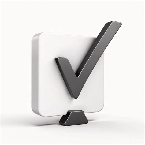 premium photo 3d check mark icon
