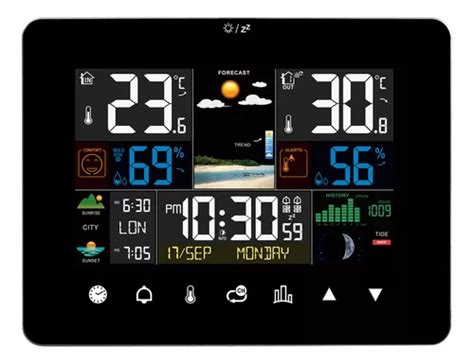 Relógio Meteorológico Com Tela Colorida Com Tela Sensível Ao Frete Grátis