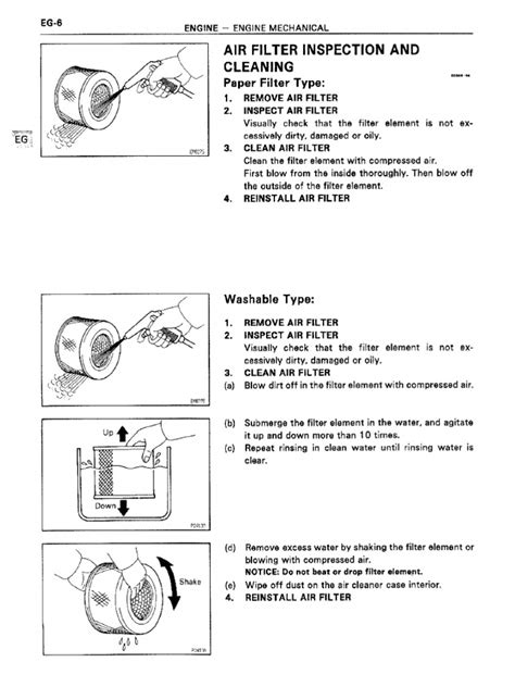Air Filter Inspection And Cleaning Pdf
