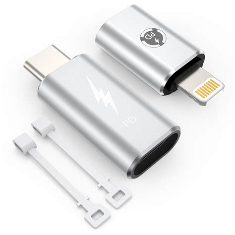 Techmatte Adaptador Lightning A Usb C Y Usb C A Lightning Carga