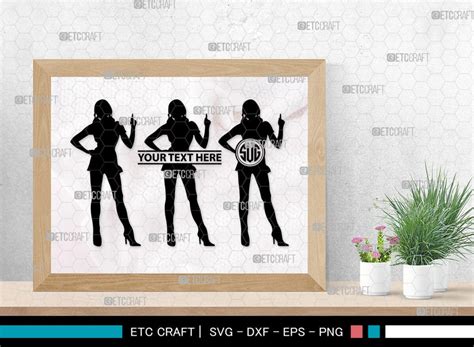 Sexy Woman Monogram Sexy Woman Silhouette Sexy Woman Svg Sexy Lady