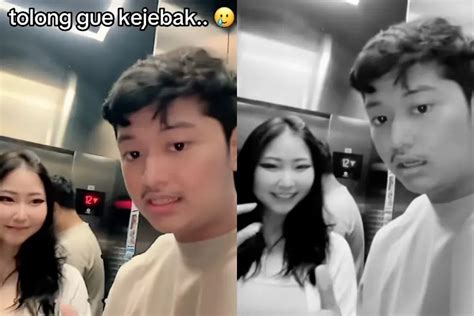 Viral Tiktok Msbreewc Dan Ello Mg Kejebak Di Lift Netizen Bahas Video 7 Menit Poskota