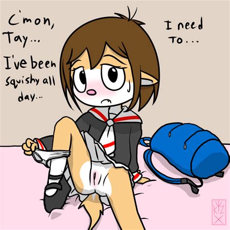 Rule 34 Anthro Beige Fur Brown Hair Cub Dingo Horny Izzy Thekzx Seifuku Tagme Taking Off