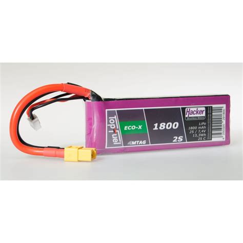 Topfuel Lipo 1800mah 74v 25c Eco X 2s 1p Mtag Hacker 918