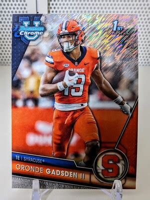 2023 Oronde Gadsden Iii Bowman Chrome University Shimmer 162 Syracuse