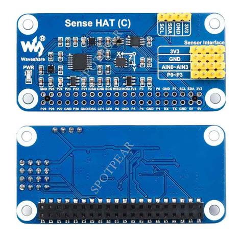 Raspberry Pi Sense Hat C Multi Powerful Sensors Adc I2c For Arduino Stm32