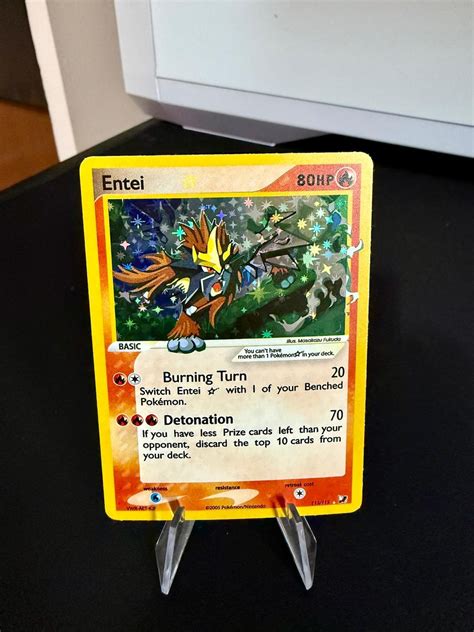 Entei Gold Star Proxy Orica Pokémon Gx Vstar Vmax Handmade Holo Proxy