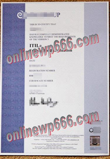 Buy Itil Diploma Fake Information Technology Infrastructure Library
