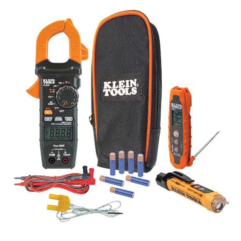 Klein Tools Hvac Clamp Meter Electrical Tester Set Cl320kit The Home
