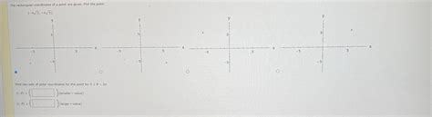 Solved The Rectangular Coordinates Of A Point Are Given