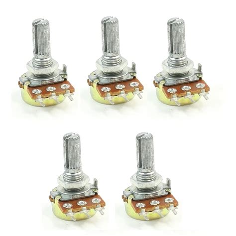 5pcs Wh148 Potentiometer 1k 2k 5k 10k 20k 50k 100k 500k 1m 3pin 20mm