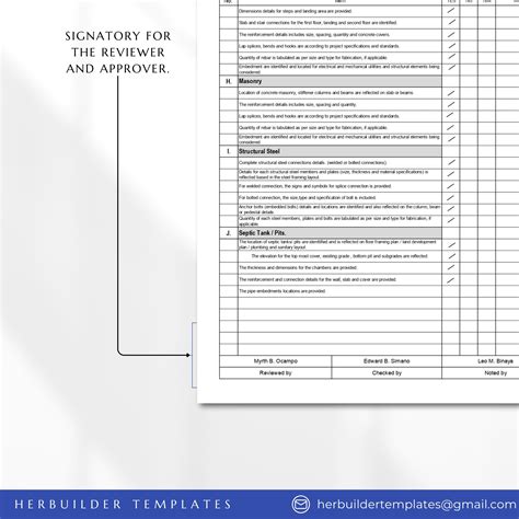 Structural Design Development Checklist Drawing Checklist Design