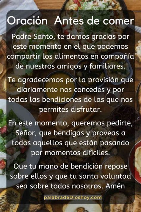 12 Oración Antes De Comer ¿cómo Orar Antes De Comer En 2025