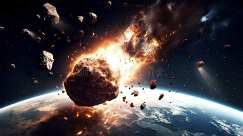 The Fall Of An Asteroid To Earth An Extinction Level Event A