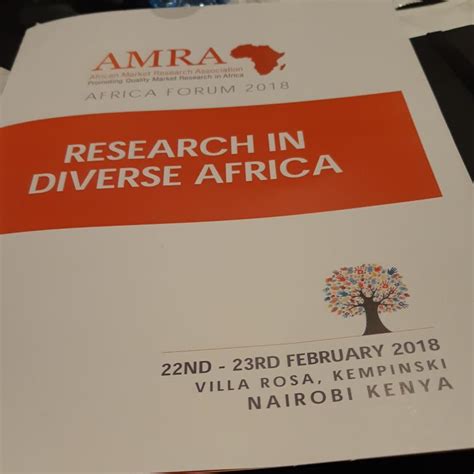 Julien Garcier On Linkedin Attending The 2018 Amra Africa Forum On Research In Diverse Africa In…