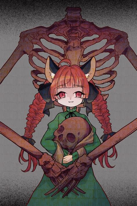 Kakigoori Xm3lz Kaenbyou Rin Touhou Commentary Highres 1girl