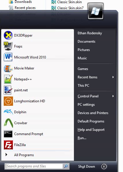 Classic Shell • View Topic Vista Beta Win7 Style And Blue Max