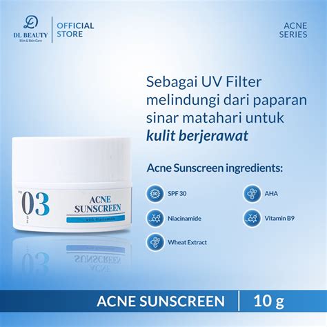 Jual Dl Beauty Acne Sunscreen Shopee Indonesia