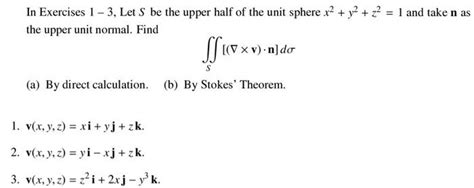 solved in exercises 1−3 let s be the upper half of the unit
