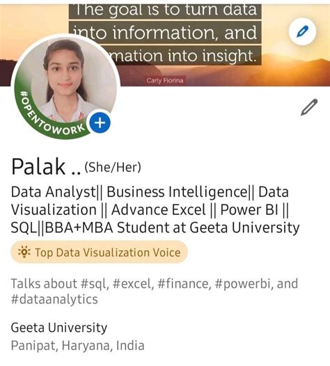 Palak On Linkedin Linkedin Datavisualization Dataanlytics Topvoices Powerbi 67 Comments