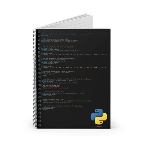python pro tips cheat sheet cuaderno en espiral línea etsy méxico