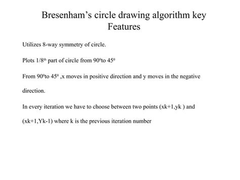 Bresenham Circle Algorithm Ppt Bresenham Circle Algorithm Ppt