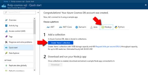 Nodejs And Cloud Nosql Databases Azure Cosmos Db