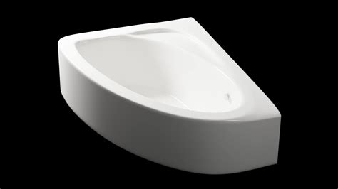 White Triangular Bathtub 3d Model By Alessandro2595