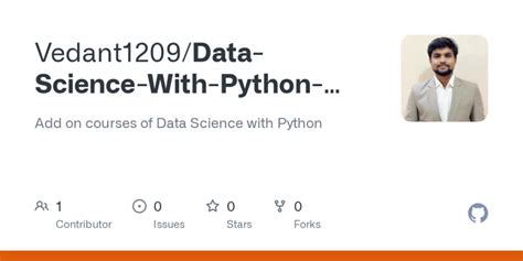 Github Vedant1209data Science With Python Sb74 Add On Courses Of Data Science With Python