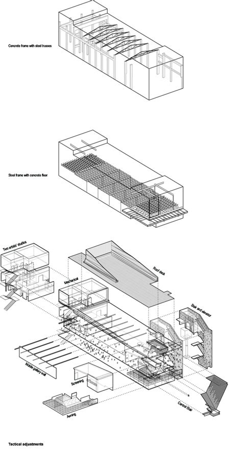Axonometric Architecture Drawings Drawing Diagram Exploded Architects Isometric Diagrams Axon