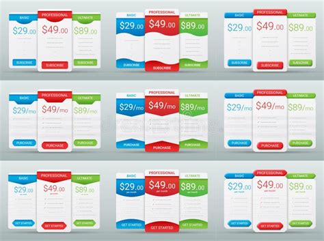 Price Comparison Table Layout Template For Three Products Stock Vector Illustration Of Plan Price Comparison Table Layout Template For Three Products Stock Vector Illustration Of Plan