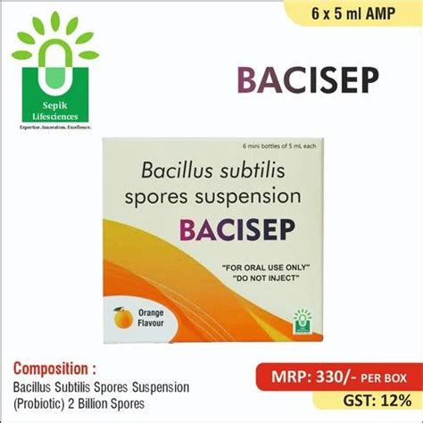 Bacisep Amp Bacillus Subtilis Spores Suspension At Rs 330per Box Benegut In Panchkula Id