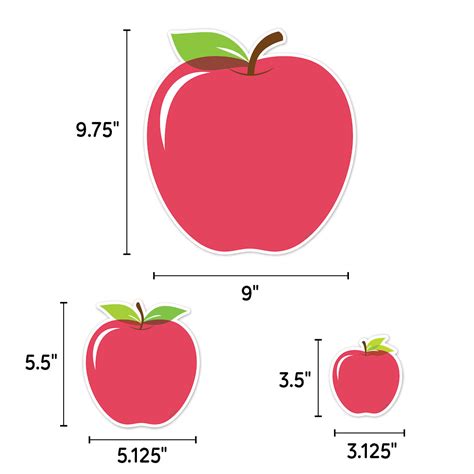 Apple Time Apples 10 Designer Cut Outs Creative Teaching Press