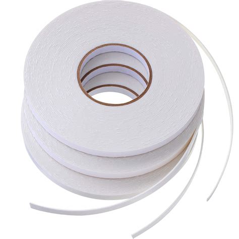 3 Rollos De Cinta Adhesiva De Espuma De Doble Cara De
