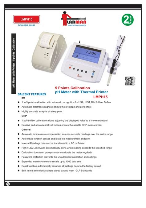 Ph Meter With Theremal Printer Lmph15 At ₹ 45000piece Digital Ph