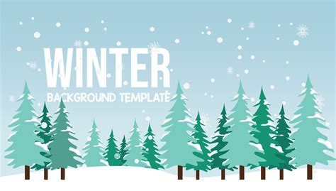 Winter Landscape Background Banner Design 12319749 Vector Art At Vecteezy