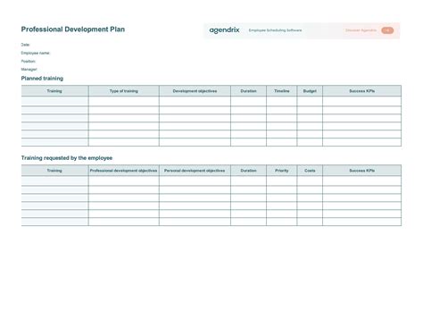 Sample Professional Development Plan Templates 50 Professional